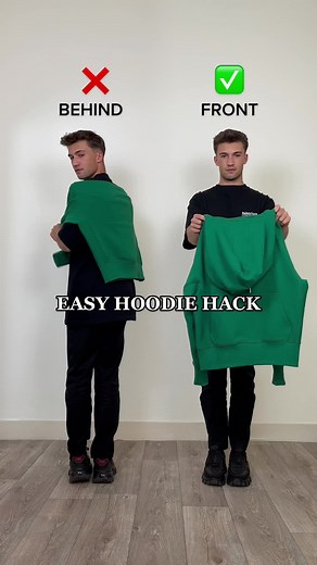 Easy Hoodie Hack: Tying Your Hoodie Behind Front