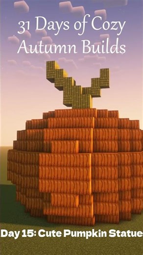 Minecraft Pumpkin Statue Build 🎃 | Spooky & Fun Decoration!