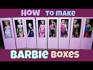 HOW TO MAKE BARBIE BOX ||DIY BOX FOR BARBIE