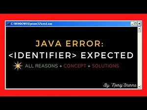 error: identifier expected | Java Error | In Hindi | By Neeraj Sharma