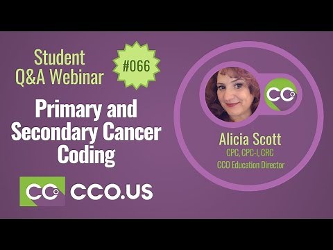 Primary and Secondary Cancer Coding for Medical Risk Adjustment