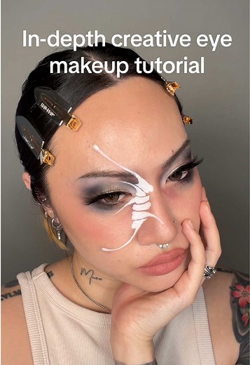 In-depth Creative Eye Makeup Tutorial for Bones