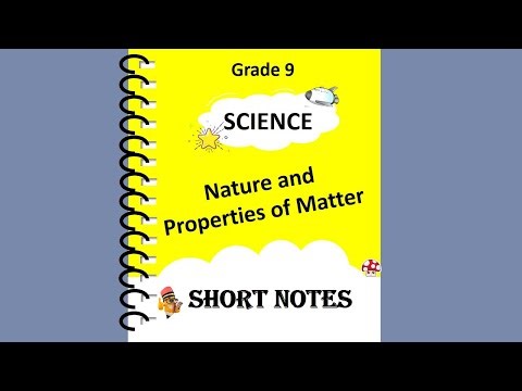 Easy grade 9 science Short Notes : Lesson 3