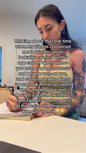 So hilarious 😂 the app is called Pagent!! #contest #fyp #viral #contestapp #pagent #amish | Pagent