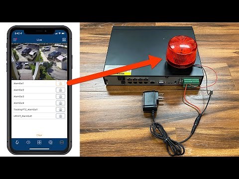 Trigger Alarm Relay Output on Security Camera DVR from iPhone Mobile App