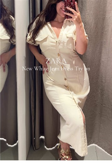 Discover ZARA's New White Jean Dress Collection 2025