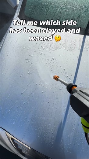 @blessed__hands_detailing on Instagram: "Clay and Wax-Deep-cleans your paint by removing bonded dirt and fallout that dull your finish. Finished with a protective wax that boosts shine, repels contaminants, and helps prevent fading and oxidation—keeping your vehicle protected and looking its best longer. #cardetailing #explorepage✨ #viral #claytowel #wax"