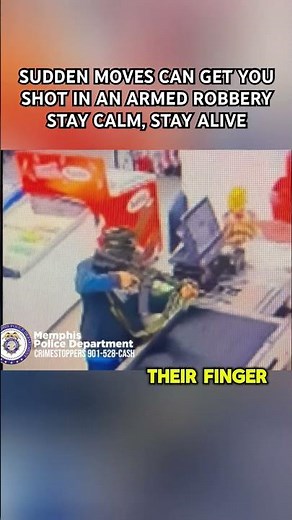 Sudden Moves Can Get You Shot in an Armed Robbery Stay Calm, Stay Alive #shorts