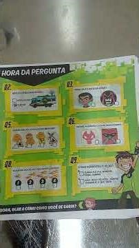 876- #Revista do #Ben10 #Magazine Edição 4 - Teste da Memória