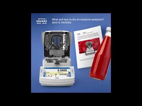How to Set Moisture Analyzer Parameters: RADWAG White Papers (MA X7, 5Y, X2 & R)