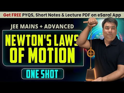Newton’s Laws of Motion in One Shot : All Concepts & PYQs Covered | JEE Main & Advanced | eSaral
