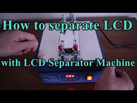 LCD Separator Machine BOZAN 946D assembling and DEMO with LG G2 D802 display
