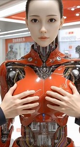 Guy Tries Out the Newest Girlfriend Robot at the Expo.