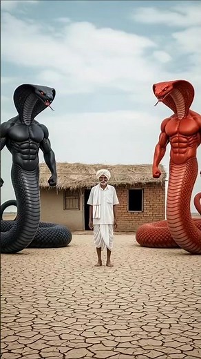 "Village Man with Giant Snakes 🐍🔥 | Epic CGI Animation"