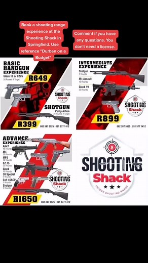 Shooting Ranges in Durban: Prices and Locations