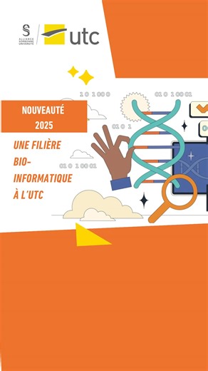 UTC on Instagram: "Les départements Génie Biologique et Génie Informatique sont heureux d’officialiser la création et l’ouverture d’une nouvelle Filière Bio-Informatique (BI) à partir du semestre A25. À l’interface entre la biologie, l’informatique et la modélisation, la bioinformatique est un domaine scientifique aux multiples fonctions dans le traitement et l’analyse des données biologiques massives. Grâce aux innovations technologiques qui permettent de générer rapidement un nombre très élevé