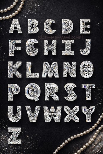Lab Grown Diamond Alphabet – 6mm Initial Pendant, Letter Necklace - Etsy