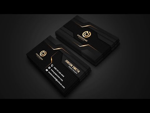 Make a Professional Business Card Template - Photoshop Cc Tutorial