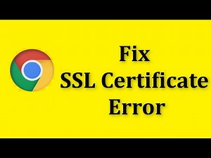 How To Fix SSL Certificate Error Windows 10/8/7