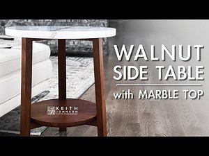 Building a walnut end table.