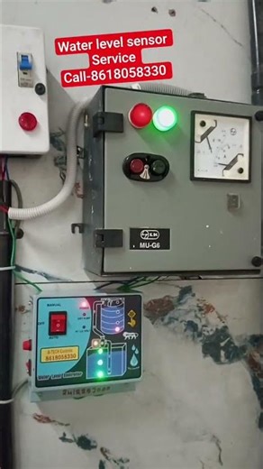 borewell starter Automatic water level sensor installation