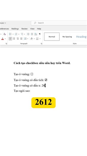 Cách tạo các checkbox trong Word #tinhocvanphong #word #Excel #exceltips #sachtinhocvanphong | Kỹ Năng Tin Học Văn Phòng