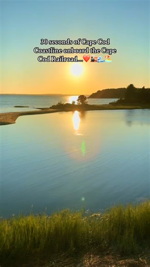 Cape Cod is famous for gorgeous coastlines and views all over. They are extra pretty from the railroad🤩❤️🌊🏖️ Book your next trip onboard the Cape Cod Central Railroad at capetrain.com!🤩 #thingstodoincapecod #capecod #capecodbeach #trains #railroad | Cape Cod Central Railroad