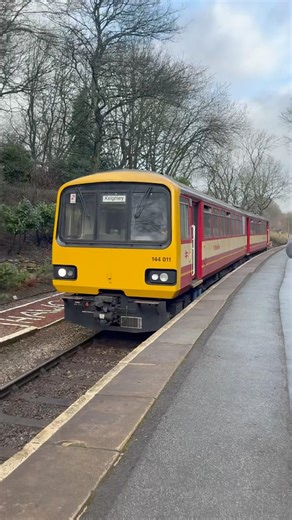 Metro Class 144 - Pacer (144011) shuttles into Haworth | KWVR | 17/01/2026