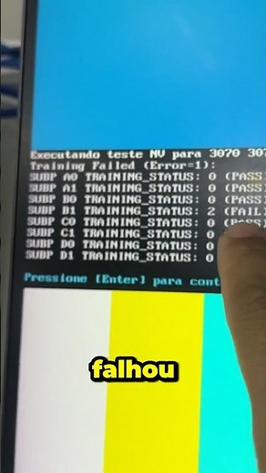 VGA test in progress. B1 defective.