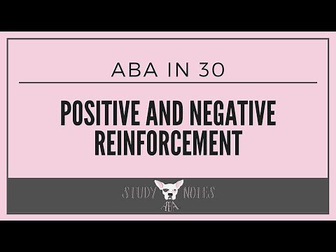 ABA in 30: Positive and Negative Reinforcement