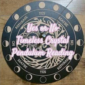 YES or NO Crystal Pendulum reading! 🔮🕰 #pendulumreading