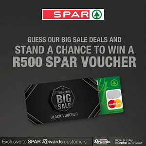 9.8K views · 586 reactions | The #SPARBigSale is almost here and we’re giving away 10 SPAR vouchers each to the value of R500! Check out our Feed and guess the product on special for the SPAR Big Sale to enter! | My SPAR | Facebook