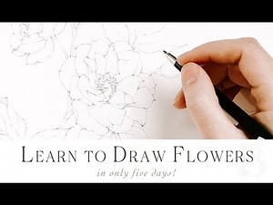 Learn How To Draw Realistic Flowers | #FloralDrawingChallenge