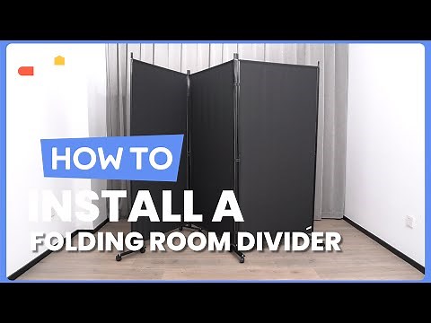 How to Install the 3 Panel Folding Room Divider with Lockable Wheels | JV10723 #costway #howto