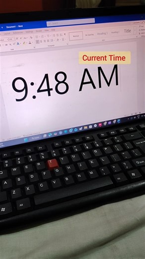 current Time shortcuts in Ms word | ms Word tips tricks| computer features # computer #msword Short