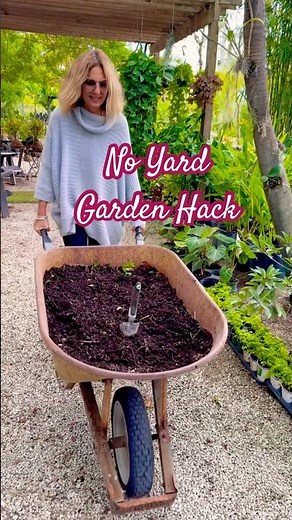 Wheelbarrow Herb Garden Hack | Grow Fresh Herbs Anywhere | No Yard Needed