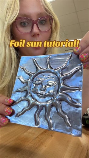 Whimsical Foil Sun Art Tutorial for Everyone