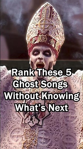 Rank These 5 GHOST Songs Without Knowing What's Next #ghost #shorts #ghostband