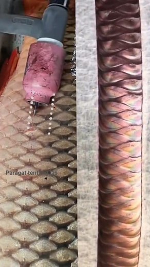 2.9K reactions · 58 shares | The real fish scale.. #welding #tig #gtaw #stuck #good #welds #fabrication #structure #pipe #piping #ss #cs #duplex #super #international #funny #amazing #las #sub #facebookvideos | Paragat Tentang Pengelasan | Facebook