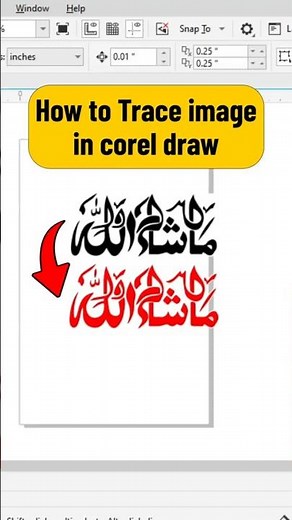 How to Trace image | trace bitmap to vector in #coreldraw #tipsandtricks #photoshop #GraphicDesign