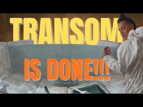 Finishing Up The Transom | Episode 6 Transom Part 3 | KEY KEST 1700 RESTORATION SERIES
