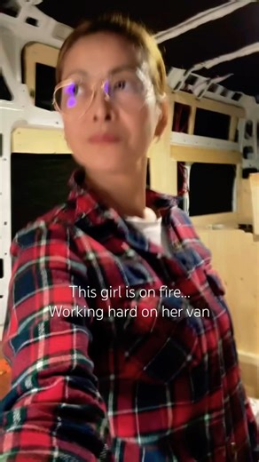 I started installing a wall panel in my van. #vanbuild #vanlife #shortsfeed #diy #short