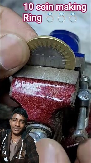 10 coin making Ring 💍💍💍 #viral #viralvideo #trending #youtubeshorts