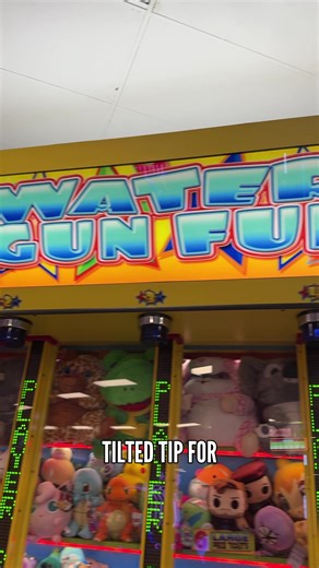 Tilted Tip: Water Gun Fun edition💦 Aim steady and go for consistent shots instead depending just on power. 🏆 #Tilted10 #TiltStudio #ArcadeTips #WaterGunFun #ArcadeGames