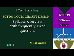 Frequently asked questions & syllabus overview Part 1 Logic Circuit Design