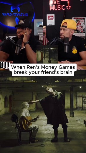 Ren Lyrics on Instagram: "When you show Ren’s Money Game trilogy to your homie and he gets more and more confused with each video😂 MrBiscuit reacting to “Money Game” for the first time! #renmakesmusic #songwriter #songwriting #storytelling #storyteller #rap #rapper #singer #reaction #fyp #fy"