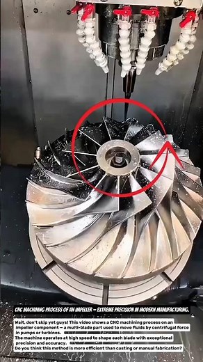 CNC Machining Process of an Impeller — Extreme Precision in Modern Manufacturing.