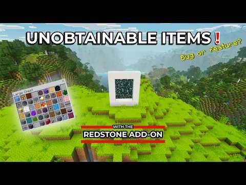 Unobtainable Items with the Redstone Add-On