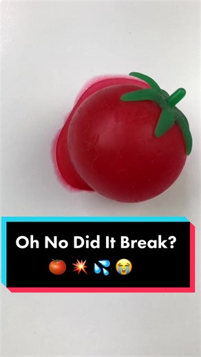 Tomato Splat Ball Prank Toy Breakage Reaction