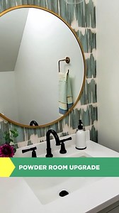 Power up your powder room with easy upgrades and DIY tips that will make it look like it was done by a pro. 🚽🪞✨ | HGTV